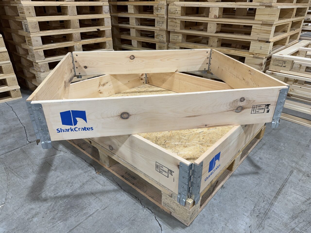 Pallet Collars for Storage and Shipping